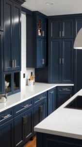 Renovation Goals Start with 25 Stunning Blue Kitchen Ideas