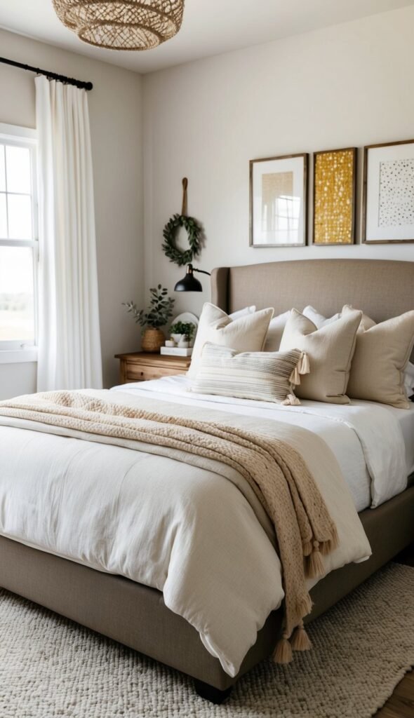 Refresh Your Space with 22 Inspiring Farmhouse Bedding Ideas