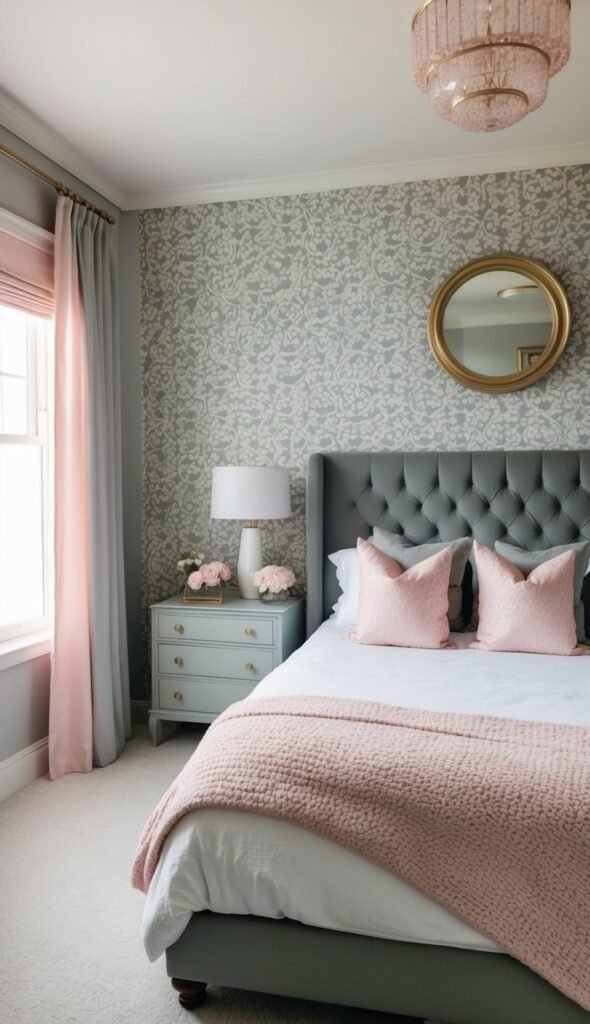 Every Style Shines with 23 Stunning Grey and Pink Bedroom Ideas