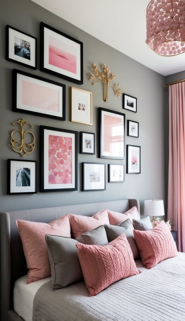 Every Style Shines with 23 Stunning Grey and Pink Bedroom Ideas