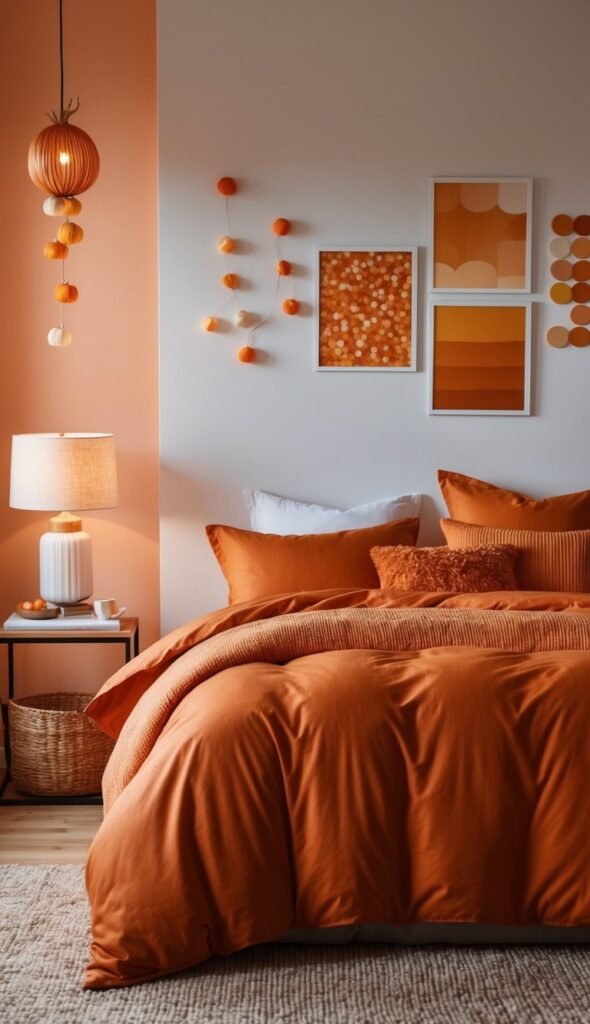 Spark Your Space with 27 Stunning Orange Bedroom Ideas